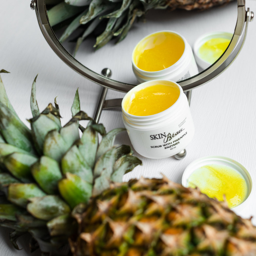 SCRUB WITH PINEAPPLE ENZYMES – Skin Beau Cosmetics Store